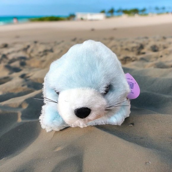 SWIBCO | Toys | Vintage Puffkins Slick Ice Blue Seal 4 2 Swibco Plush ...
